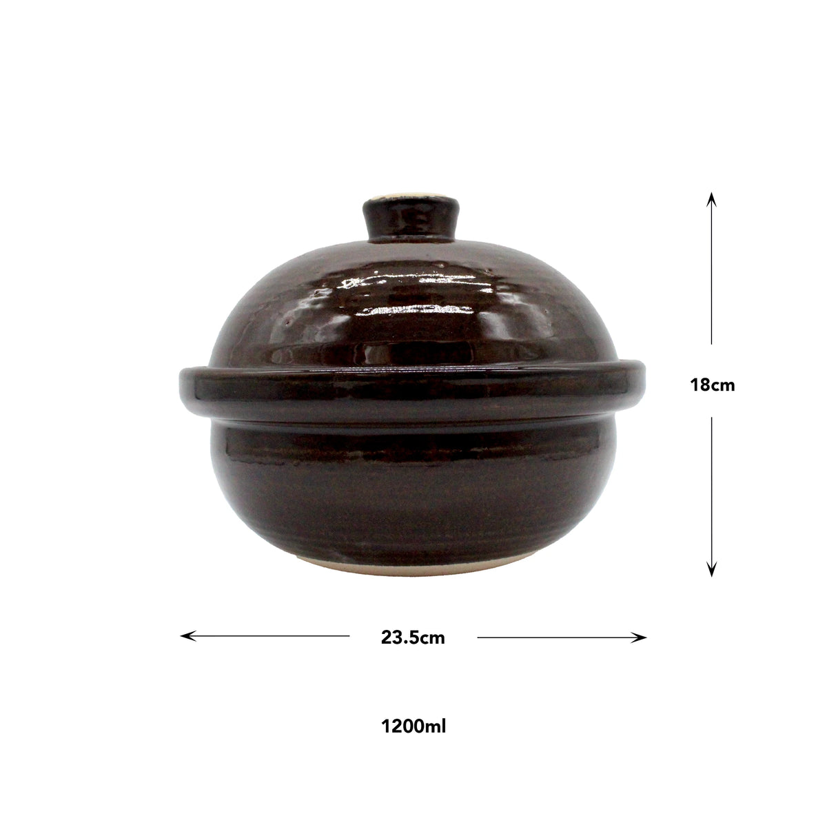 Ibushi Gin Clay Smoking Pot Brown | Nagatani | The Wasabi Company