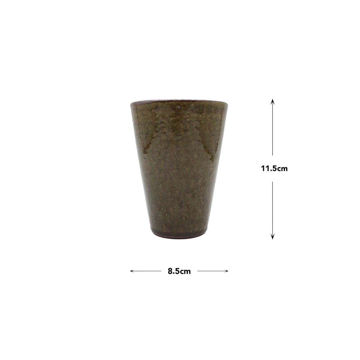 Iga Clay Beer Mug Green 250ml | Nagatani | The Wasabi Company