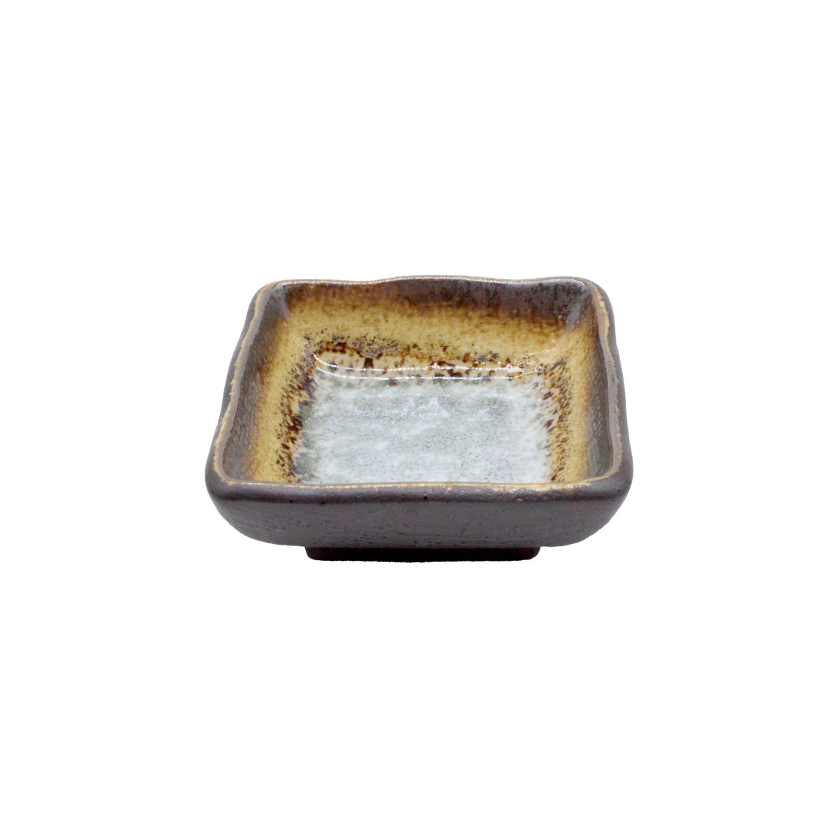 Akane Grey Square Soy Sauce Dish | The Wasabi Company